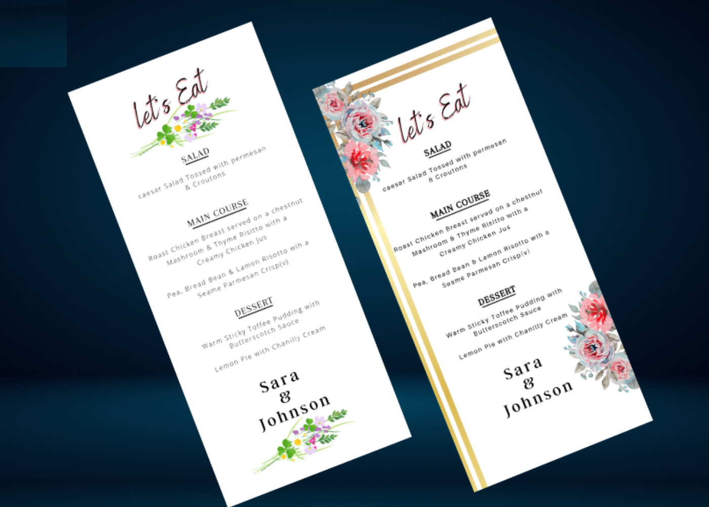 Food Menu Card Design: Attract Restaurant Customers